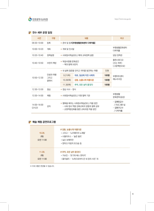 사회 정서·역량 어떻게 가르칠 것인가? (2023 인천 사회·정서학습 SEL 교직원 연수 자료집) | 9페이지